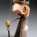 Plague Doctor - Wooden Hand-carved Standing Puppet - Etsy