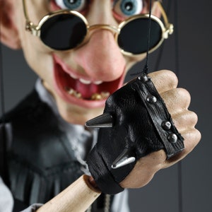Motor-biker Bob Marionette, 18 Inches (45 Cm) Tall String Puppet - Etsy