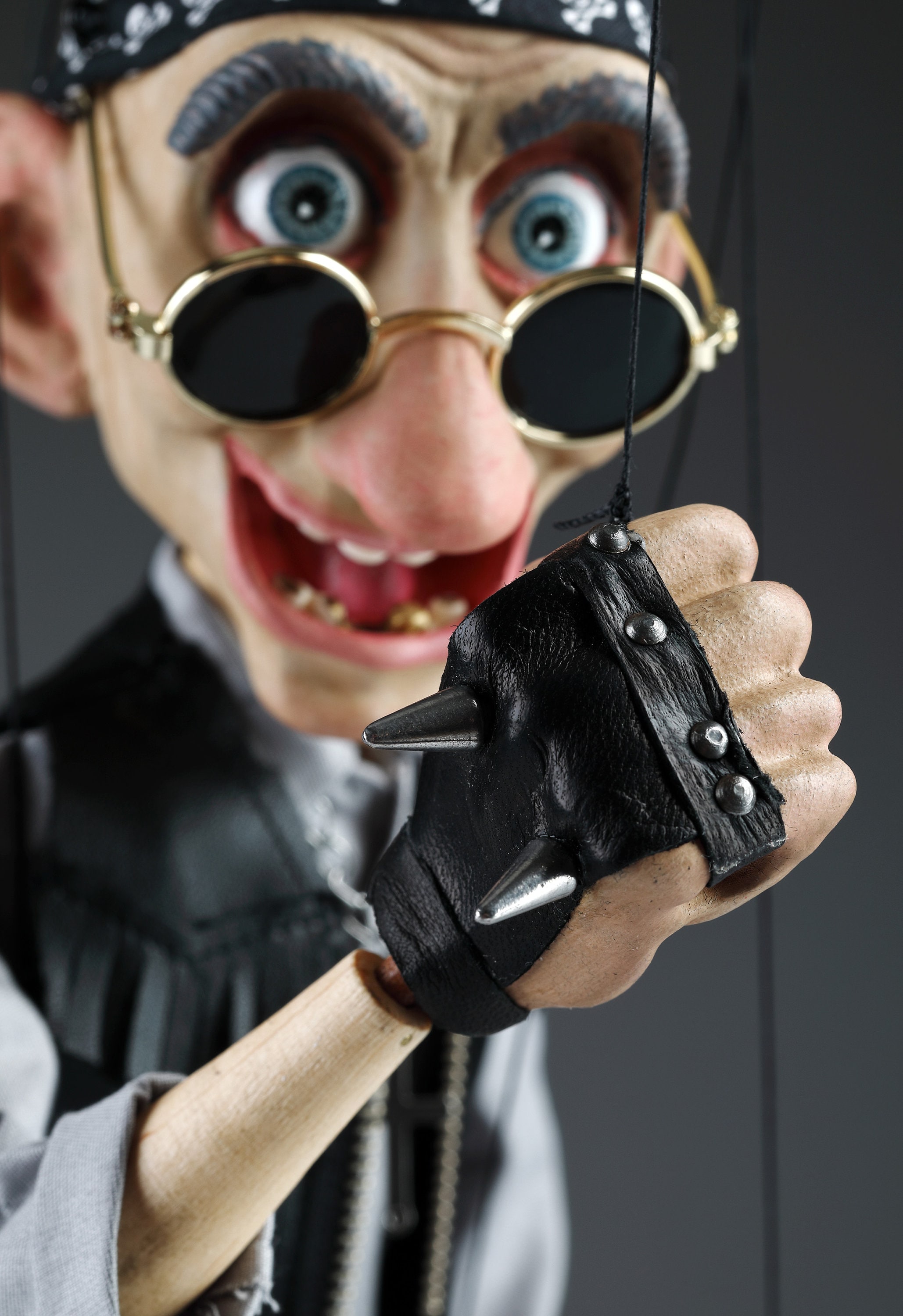 Motor-biker Bob Marionette, 18 Inches (45 Cm) Tall String Puppet - Etsy