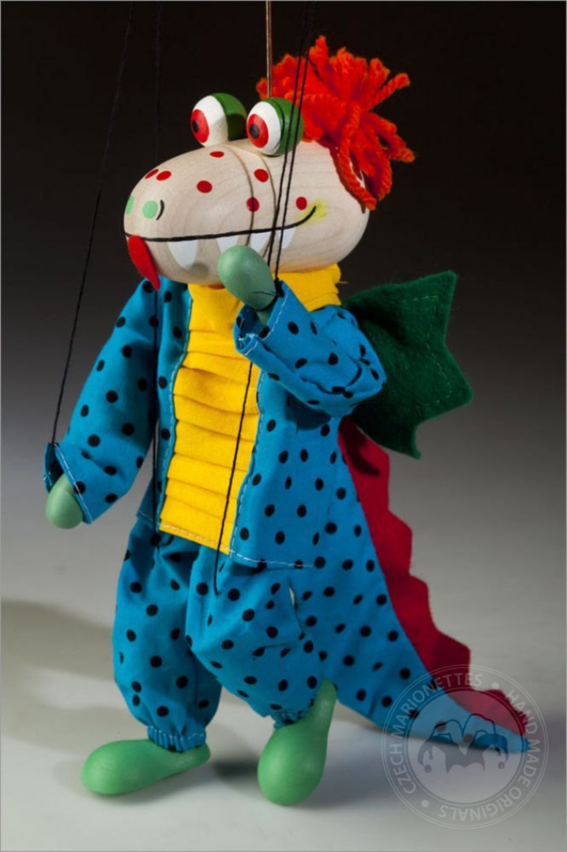 Coloured Dragon Marionette Puppet for Children With Fantasy - Etsy