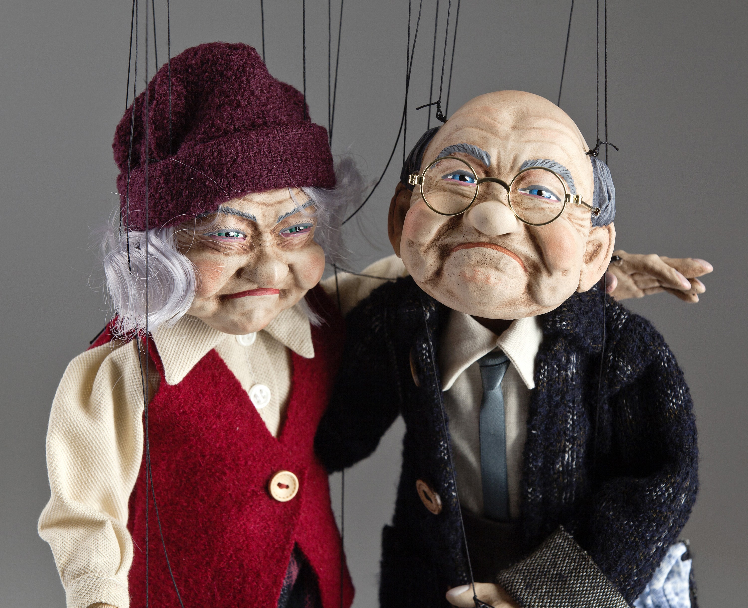 Old Couple Fanny and Joe Czech Marionettes Puppets - Etsy UK