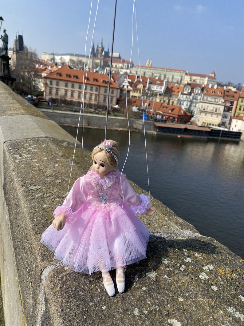 Ballerina Rosie Marionette: Handmade Czech String Puppet - Etsy