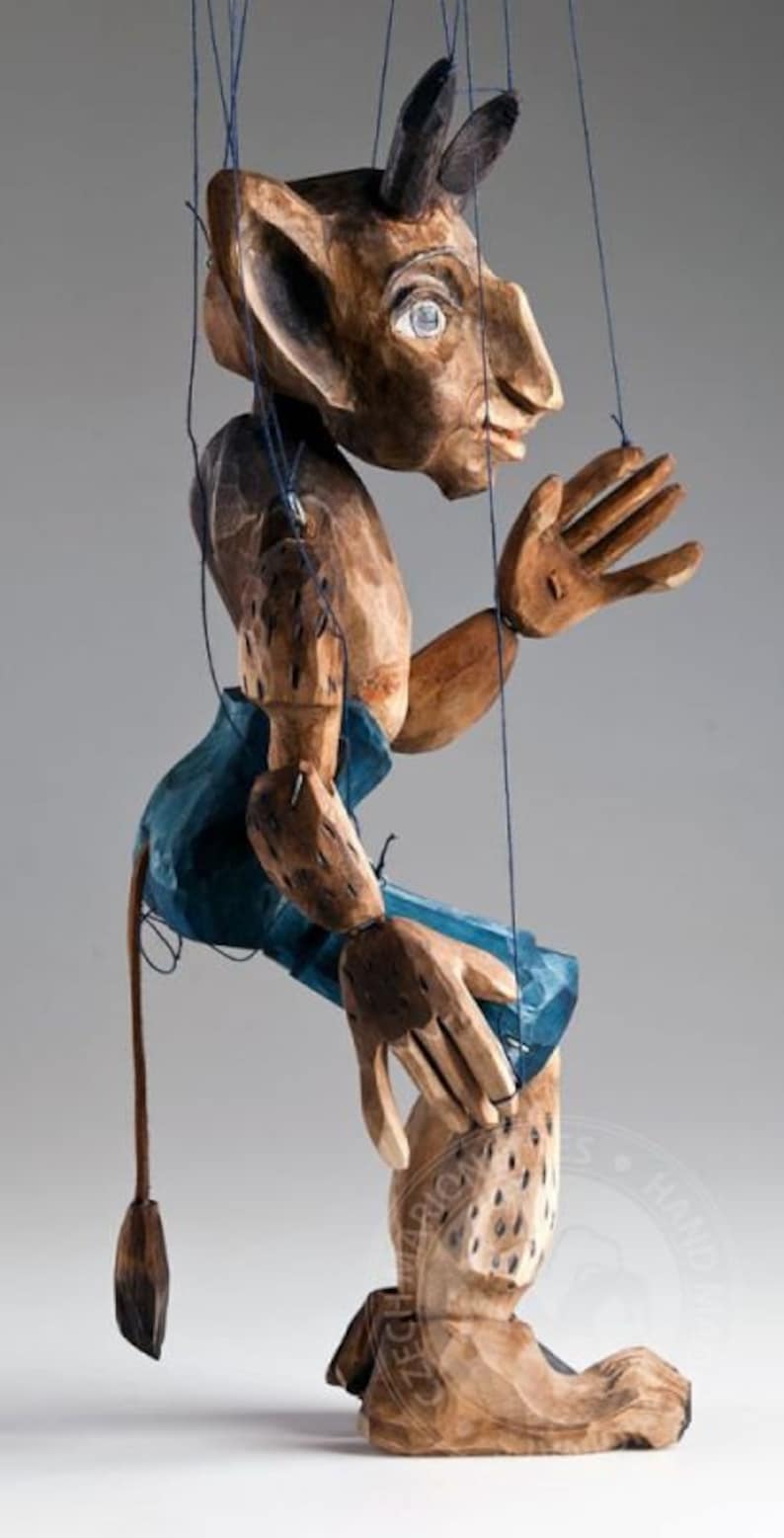 Hand Carved Devil Marionette Puppet - 50cm 19 Inches - Etsy