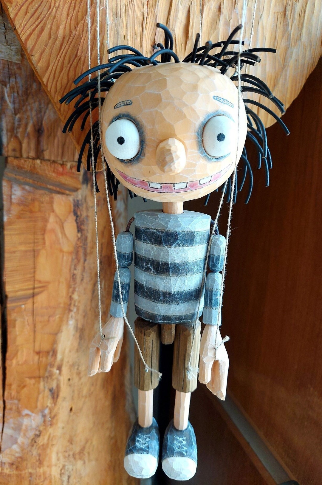 Edgar- Czech Handmade Marionette Puppet - Etsy