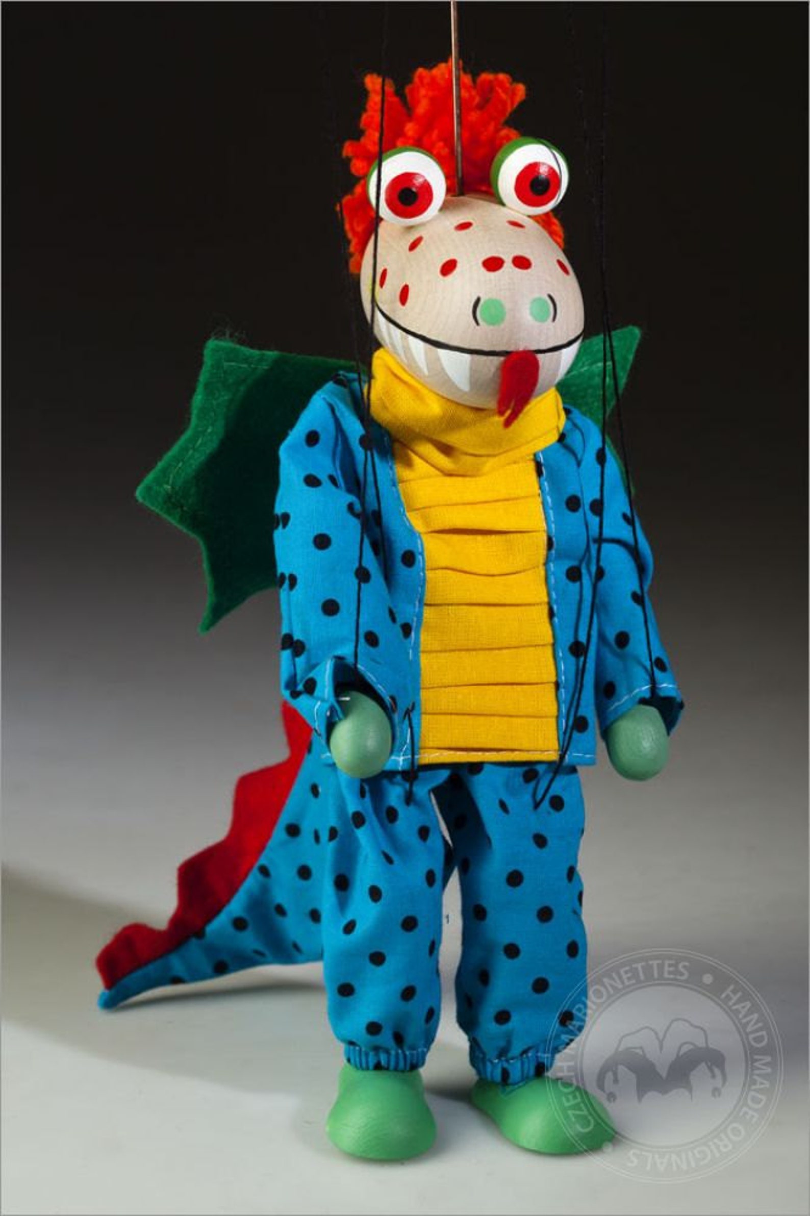 Coloured Dragon Marionette Puppet for Children With Fantasy - Etsy ...
