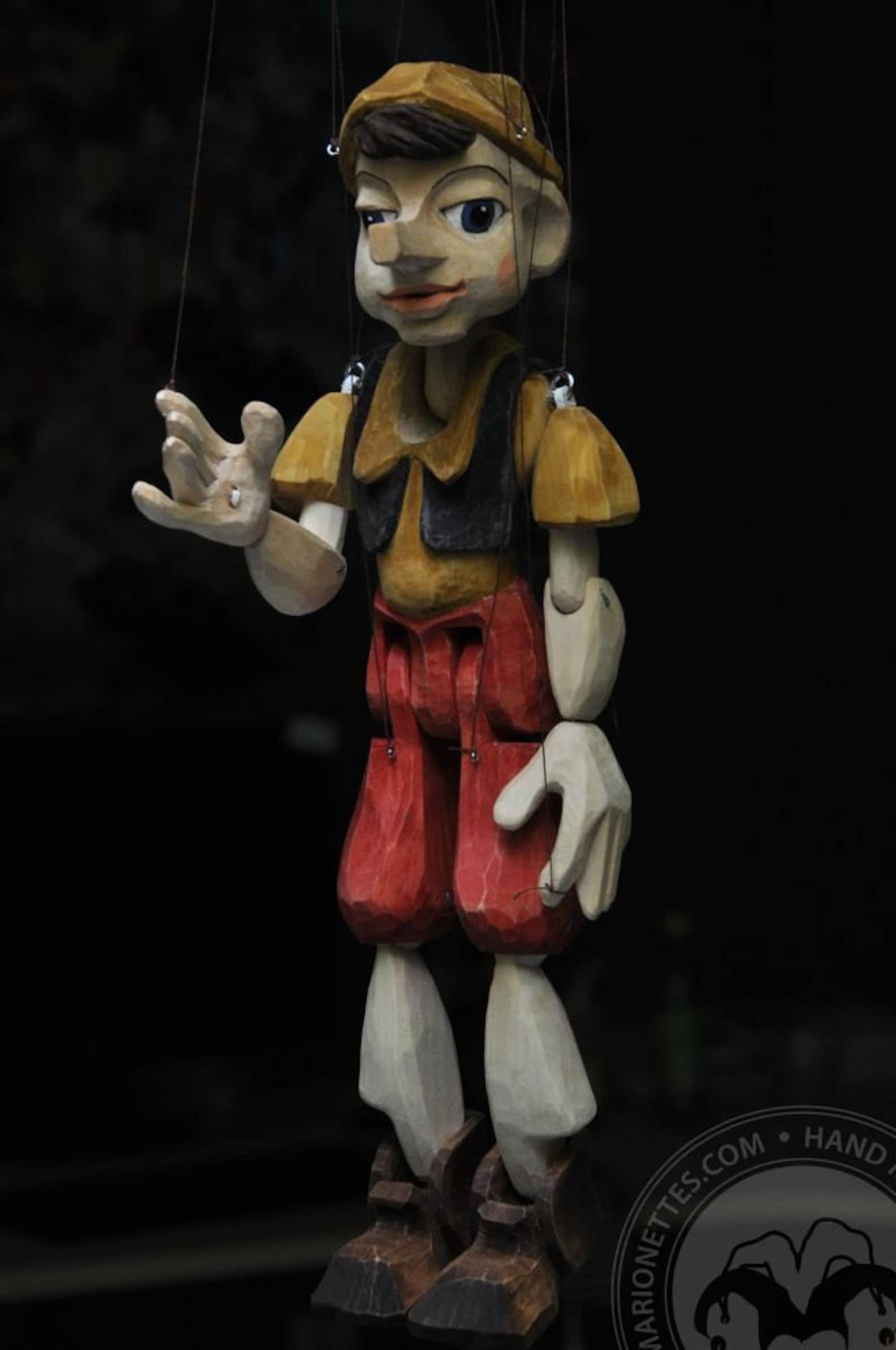 Hand Carved Pinocchio Marionette Puppet - 50cm 19 Inches - Etsy