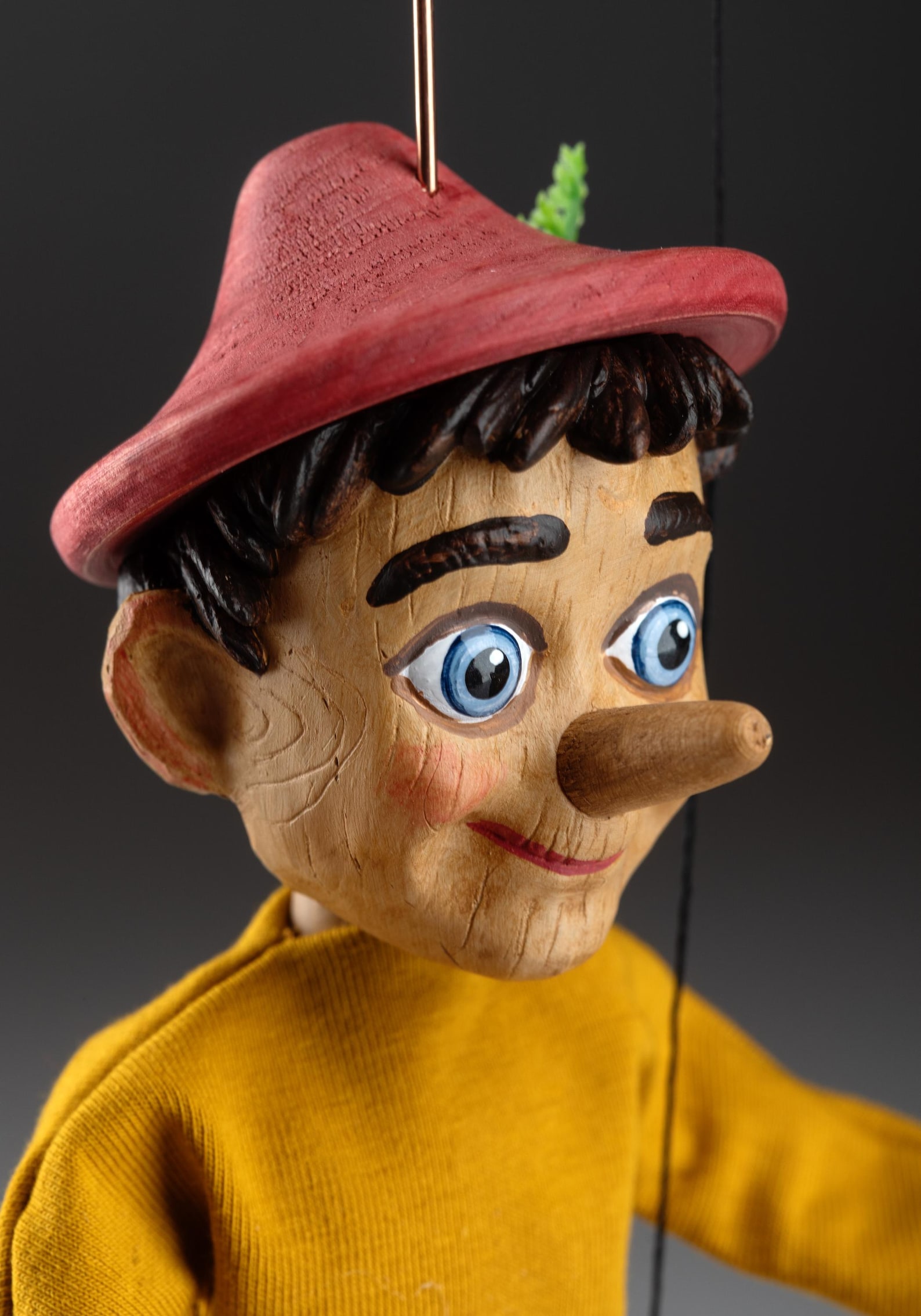 Pinocchio Cartoon Puppet – Czech Hand-made Marionette From Prague - Etsy