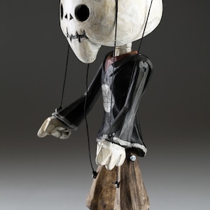 Cute Devil Skeleton – a Hand Carved String Puppet With Completely ...