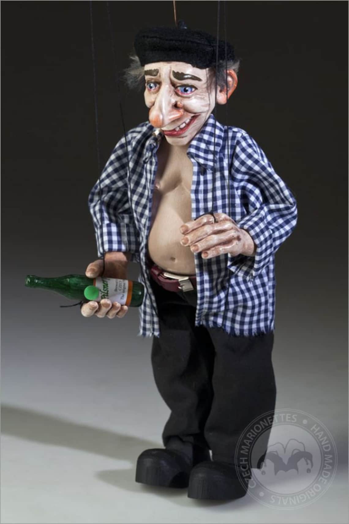 Franta - Lazy Czech Marionette Puppet - Etsy