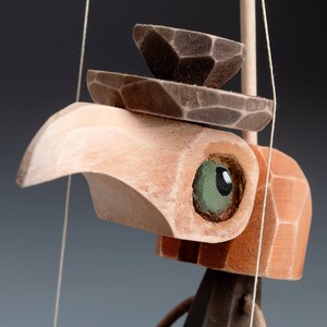 Plague Doctor - Wooden Hand-carved Standing Puppet - Etsy
