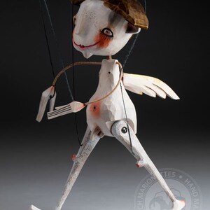 Friendly Angel - Wooden Hand-carved Marionette - Etsy