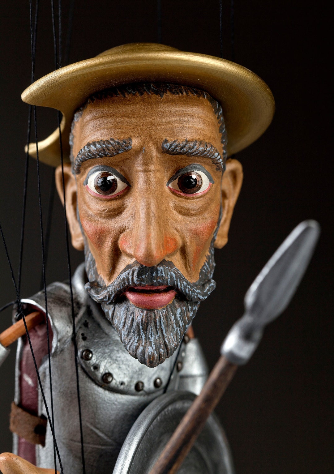 Don Quichotte Marionette Puppet, 18 Inches / 45 Cm, Hand Made in Prague ...