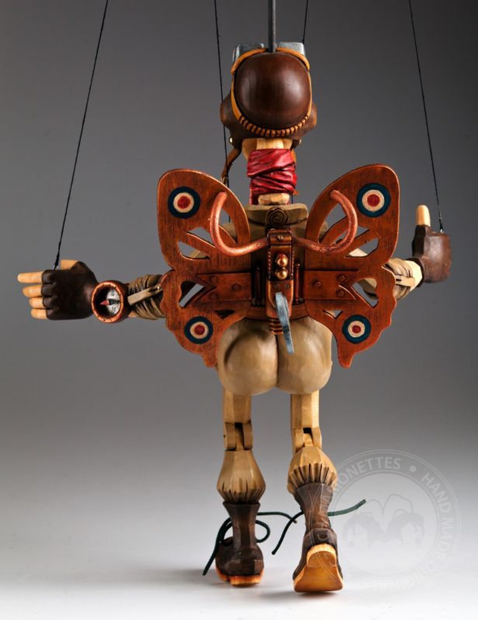 Butterfly Pilot – Wooden Art Marionette Puppet From Zoo Sapiens ...