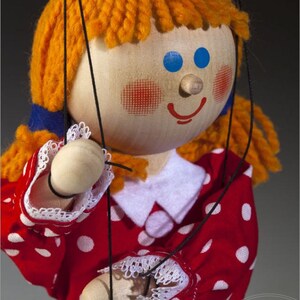 Cute Maria – Wooden String Puppet | Easy-to-play Marionette With a ...