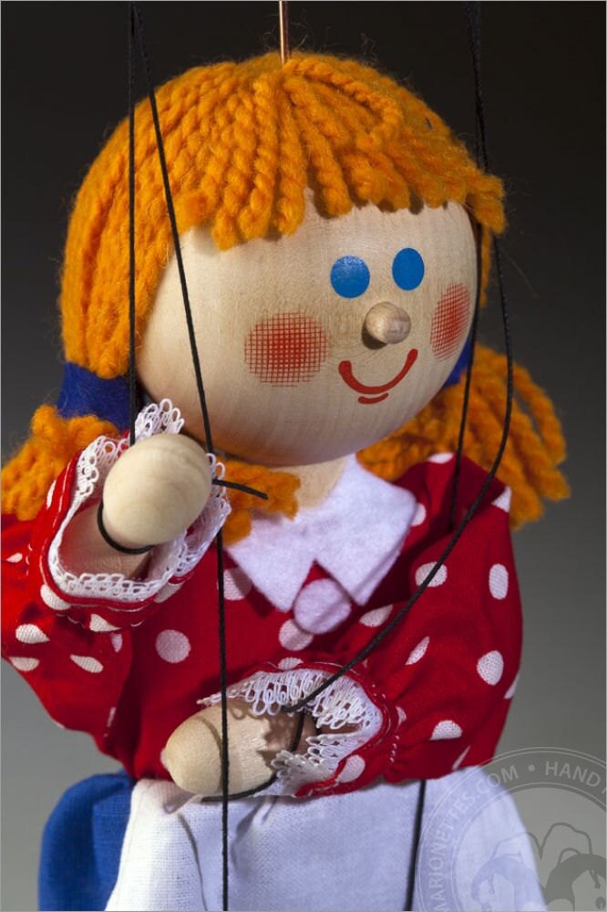 Cute Maria – Wooden String Puppet | Easy-to-play Marionette With a ...