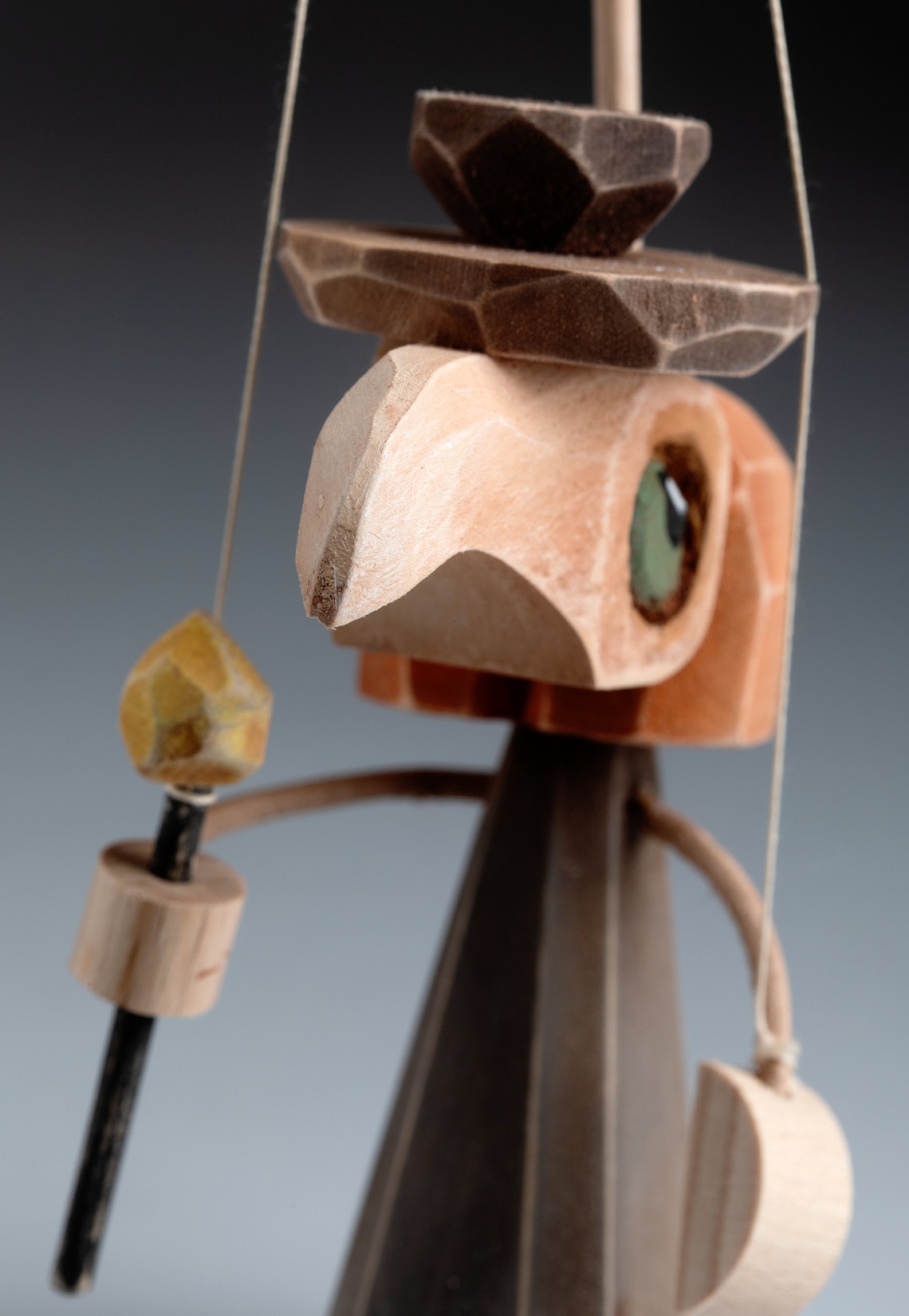Plague Doctor - Wooden Hand-carved Standing Puppet - Etsy