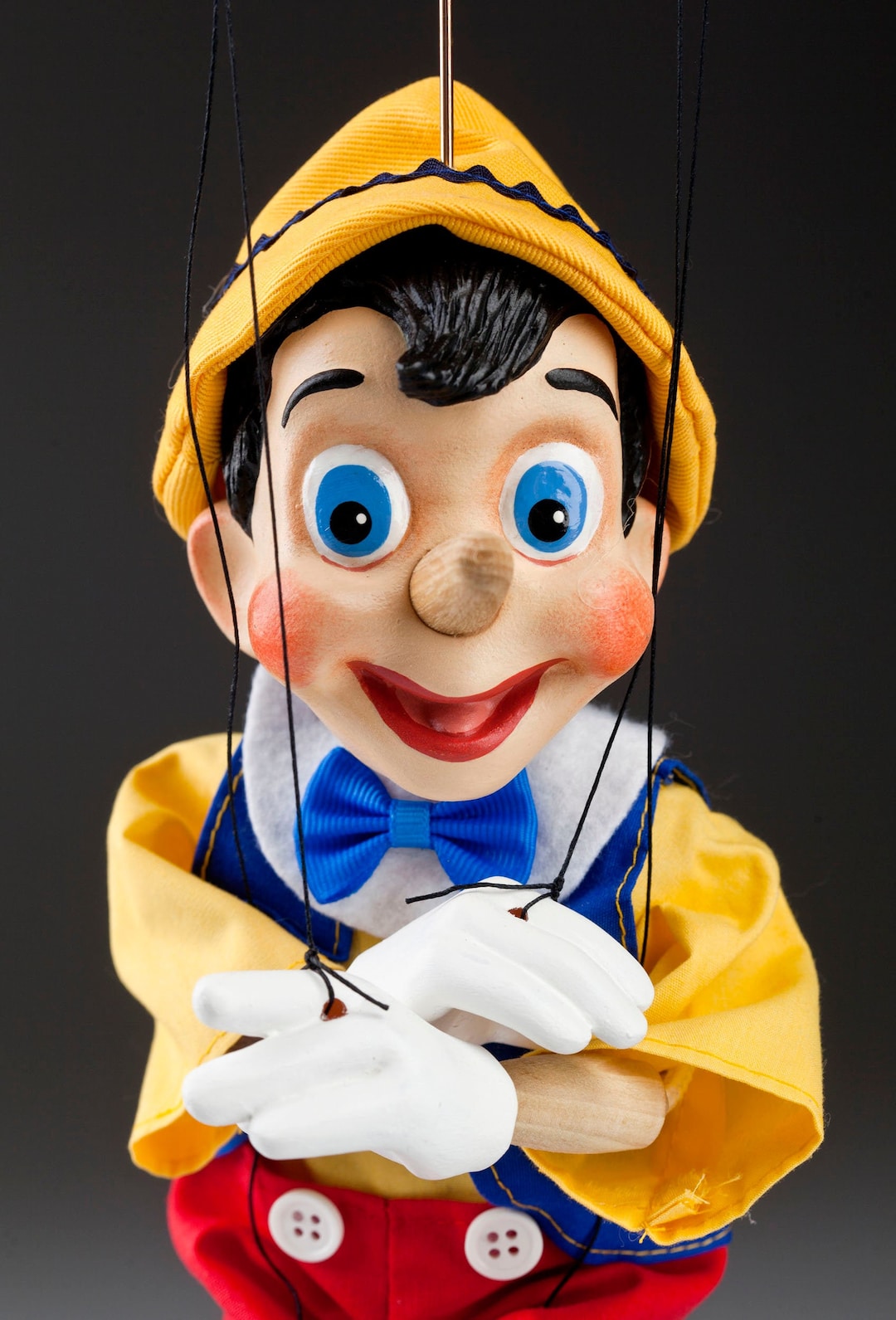 Pinocchio Cartoon Puppet – Czech Hand-made Marionette From Prague - Etsy