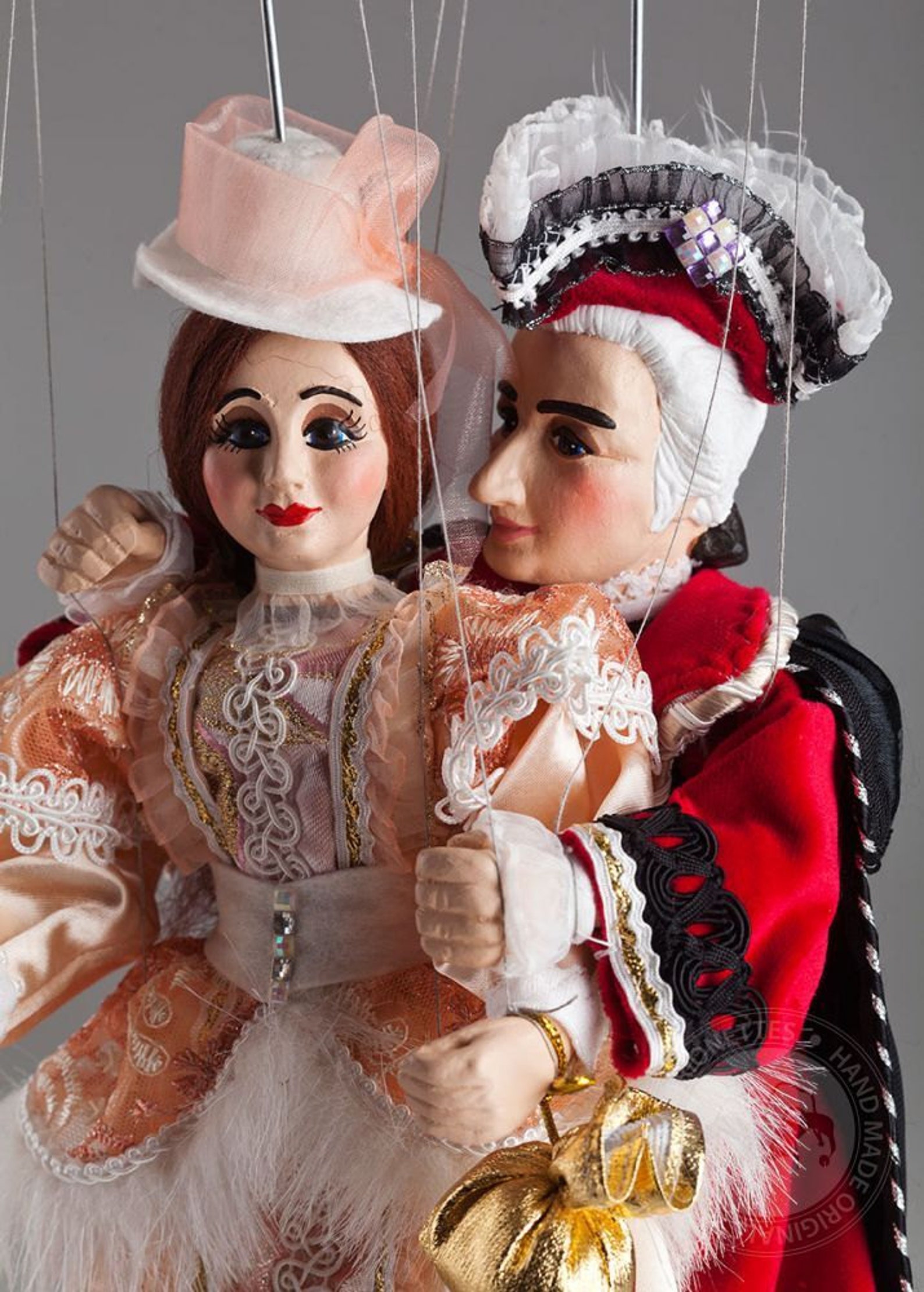 Baroque Couple Marionettes Czech Handmade String Puppets - Etsy
