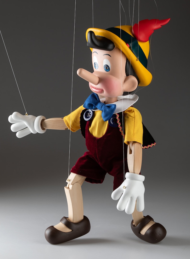 Hand-carved Pinocchio - Replica of the Famous Marionette Character ...