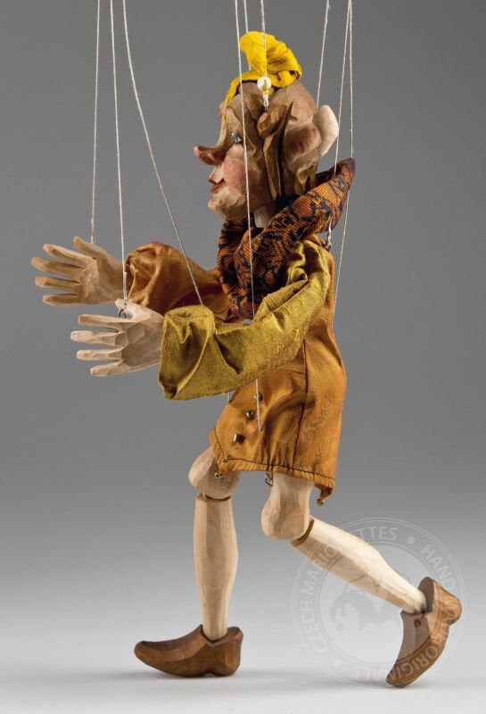 Smiling Wooden Jester - Etsy