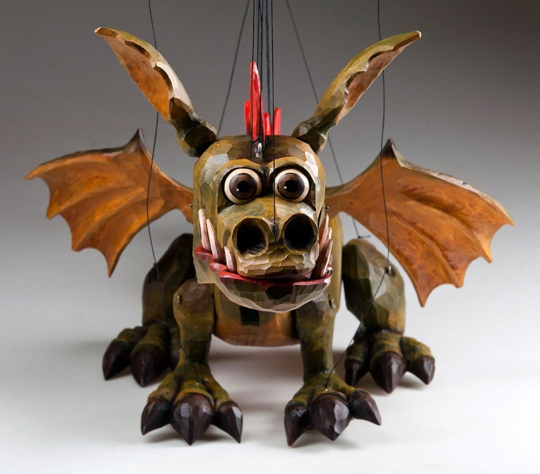 Dragon Spike – Hand-carved Marionette Puppet - Etsy