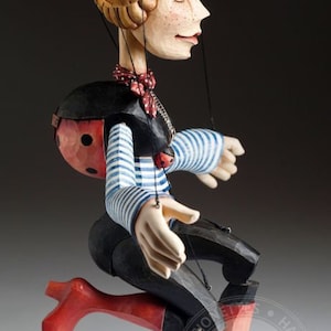 Pretty Ladybug - String Puppet | Animal Marionette Hand-carved From ...