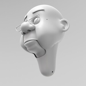 Mr. Bluster, 3D Model Head for 3D Print - Etsy