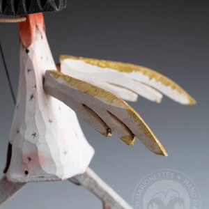 Friendly Angel - Wooden Hand-carved Marionette - Etsy