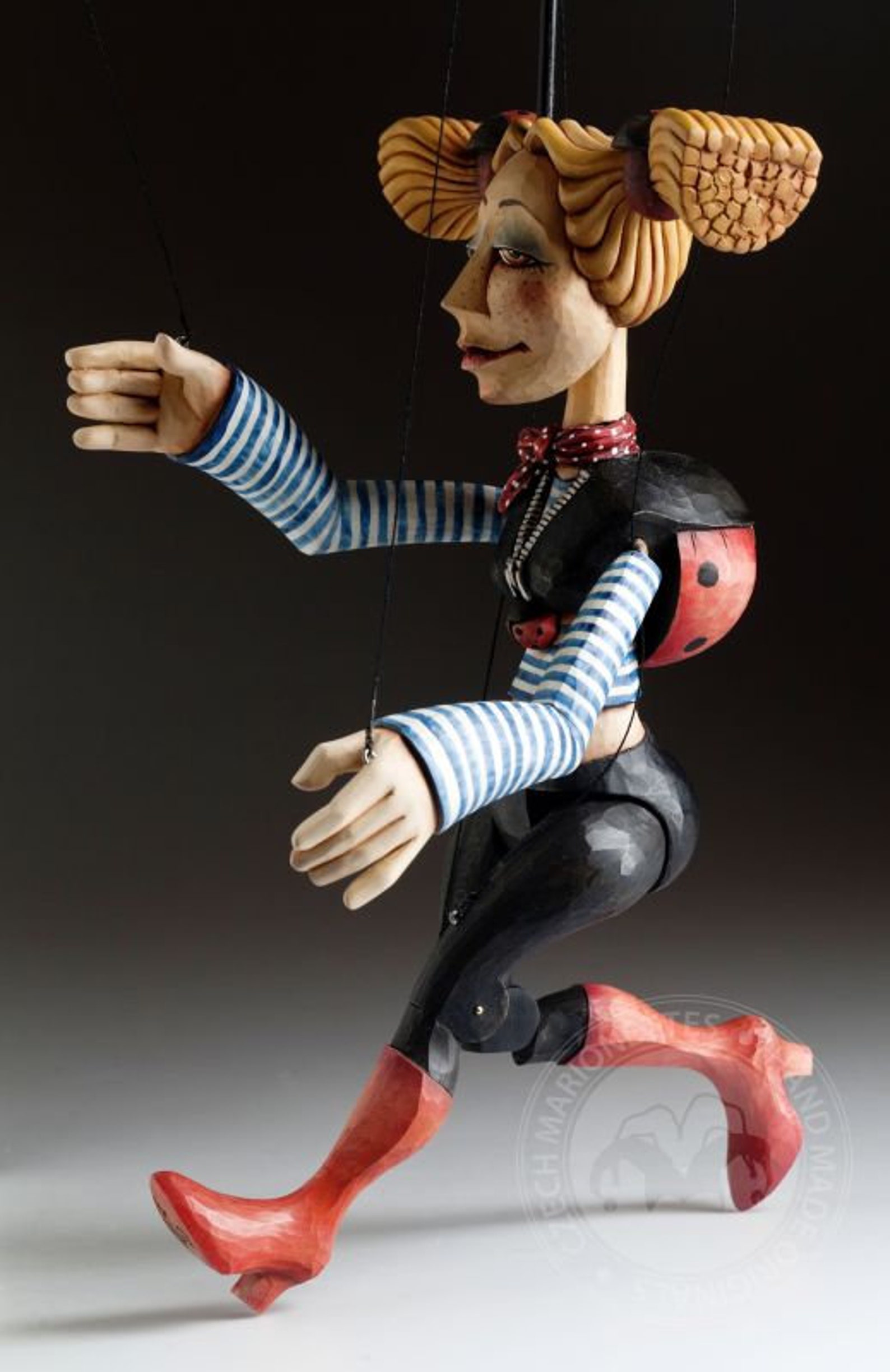 Pretty Ladybug - String Puppet | Animal Marionette Hand-carved From ...