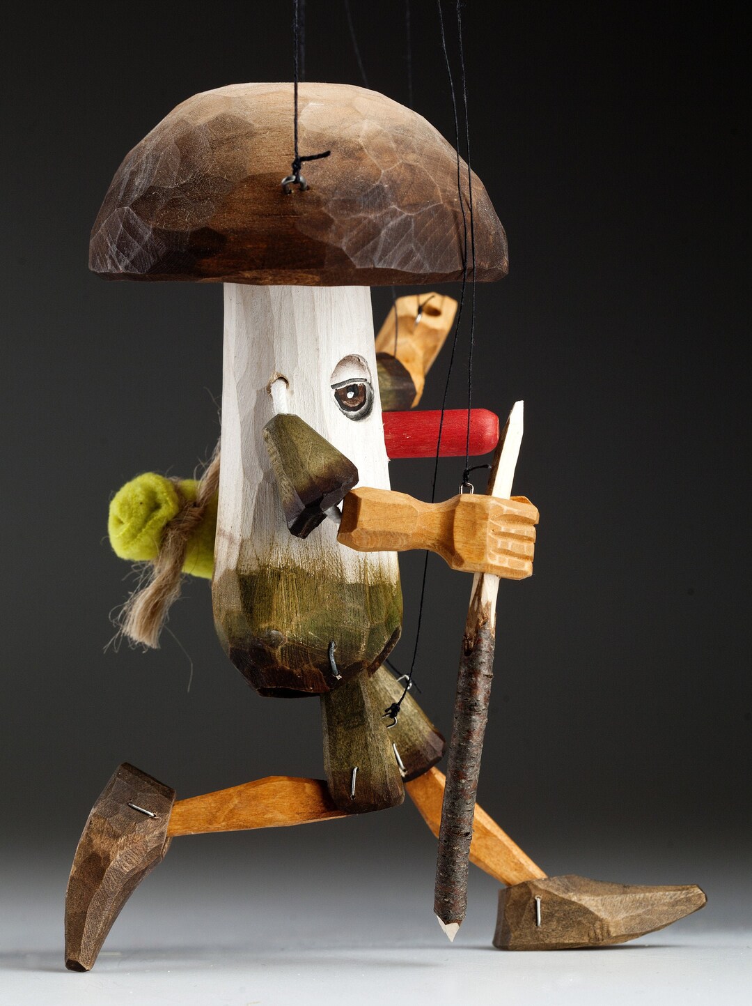 Comic Mushroom Marionette *boletus* – a String Puppet of a Forest Tale ...