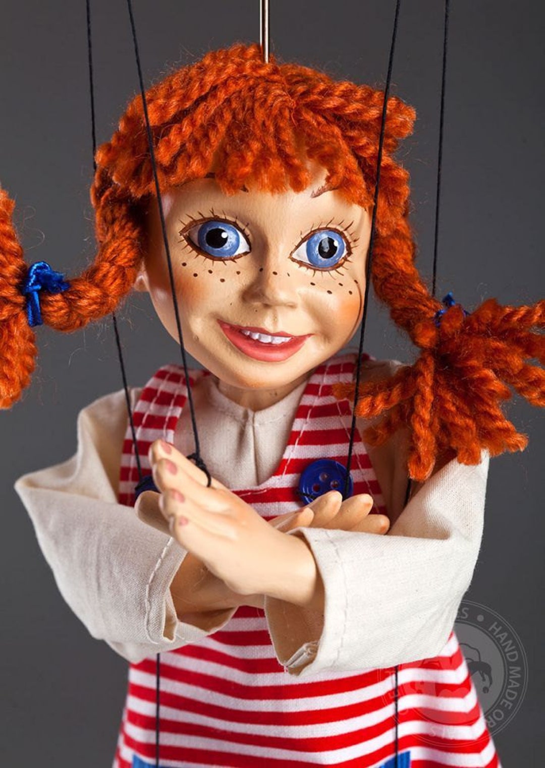 Peppy Longstocking Marionette Czech Handmade Puppet - Etsy