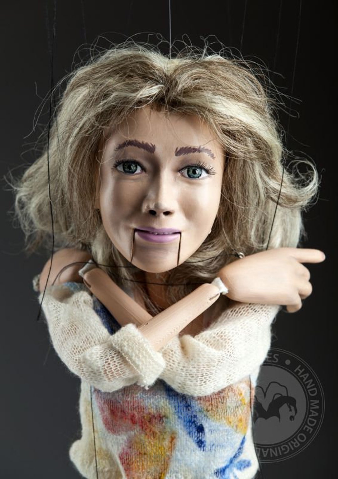 Marionette of a Lady Made Based on a Photo 30 Inches Tall (80 Cm ...