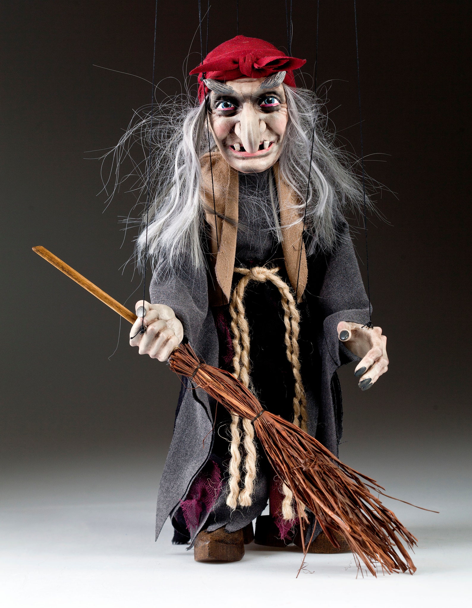 Marionette Witch With Headband (handmade in Czech Republic) - Etsy