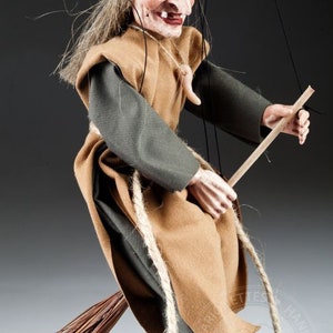 Small Witch Puppet - Handmade Marionette - Etsy