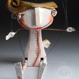 Friendly Angel - Wooden Hand-carved Marionette - Etsy