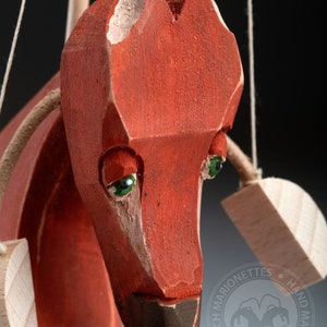 Fox - Wooden Hand-carved Standing Puppet - Etsy