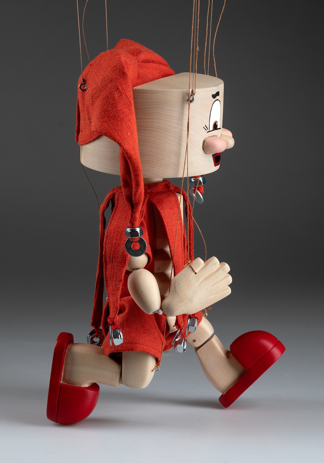 Retro Handmade Wooden Puppet - ''screw Ferda'' - Etsy