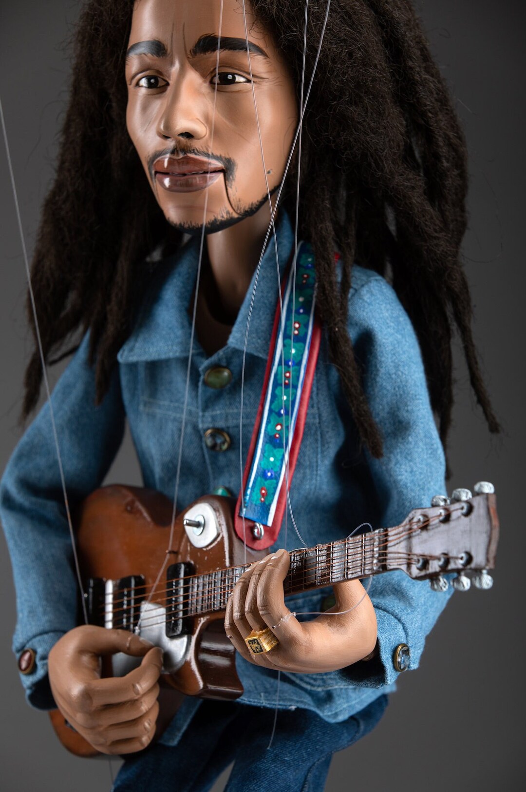 Bob Marley - Custom-made Marionette 24 Inches Tall, Movable Mouth - Etsy