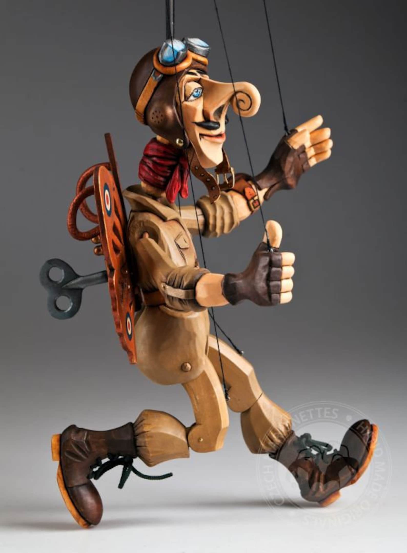 Butterfly Pilot – Wooden Art Marionette Puppet From Zoo Sapiens ...