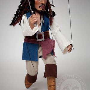 Pirate Czech Marionette Puppet - Handmade Figurine From Pargue - Etsy