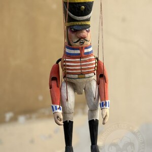 Soldier - Wooden Hand-carved Czech Marionette - Etsy