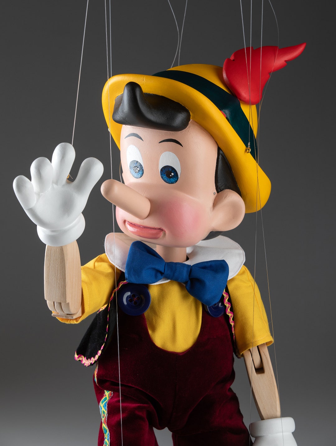 Hand-carved Pinocchio - Replica of the Famous Marionette Character ...