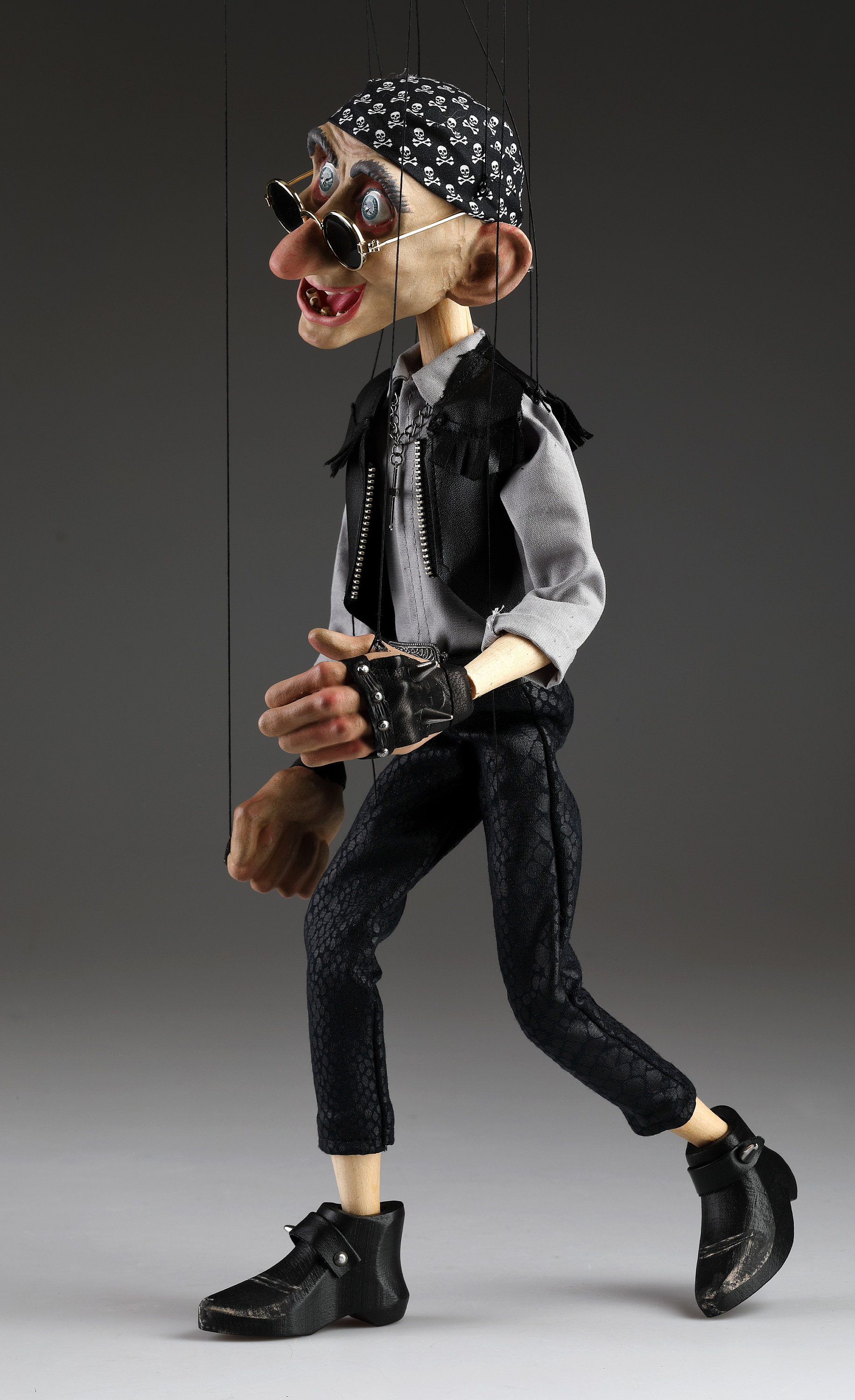 Motor-biker Bob Marionette, 18 Inches (45 Cm) Tall String Puppet - Etsy