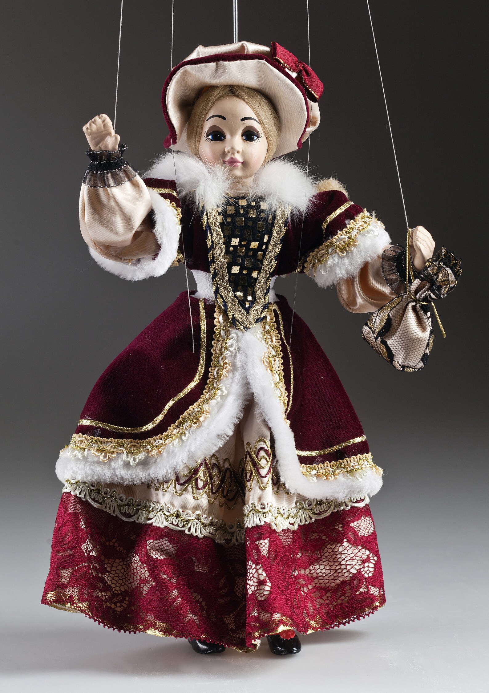 Awesome Countess Annie – 13" String Puppet of Tender Blonde in Richly ...