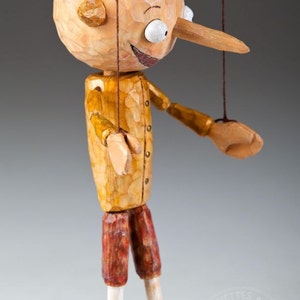 Pretty Pepe, a Wooden String Puppet Hand-carved From Linden Wood - Etsy