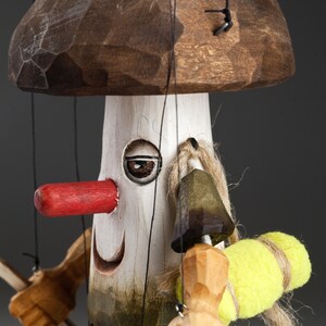 Comic Mushroom Marionette *boletus* – a String Puppet of a Forest Tale ...