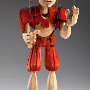 Awesome Jester – Wooden Hand-carved String Puppet - Etsy