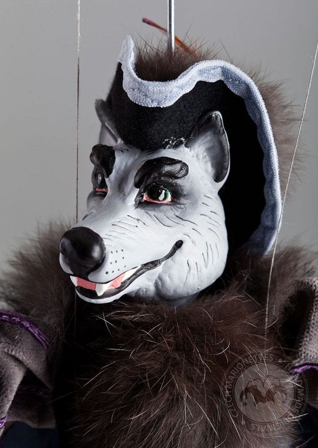 Wolf Marionette - Czech Handmade String Puppet - Etsy