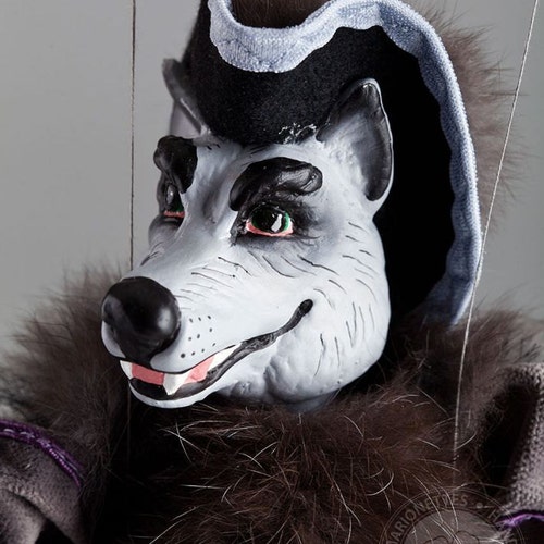 Wolf Marionette Czech Handmade String Puppet | Etsy
