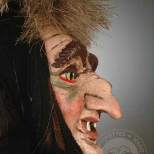 Small Witch Puppet Handmade Marionette - Etsy